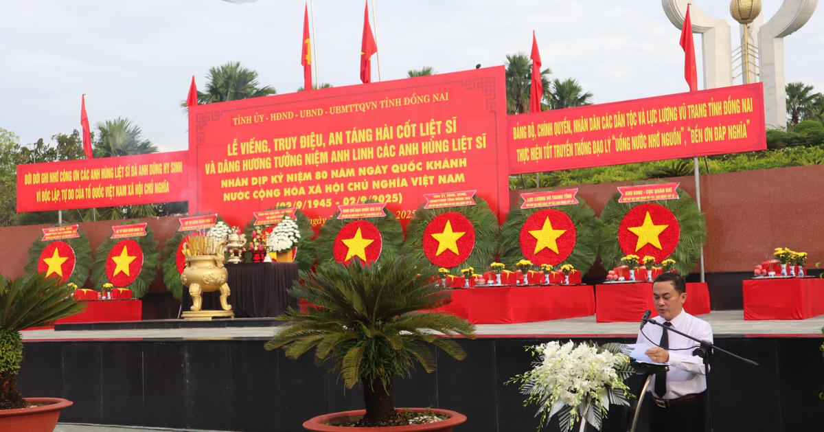 Đồng Nai: Tổ chức truy điệu, an táng 30 hài cốt liệt sĩ | Báo Pháp Luật ...