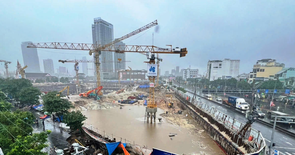 Thi công phần ngầm Dự án Capital Square 3 gây sụt lún thành "hố tử thần ...