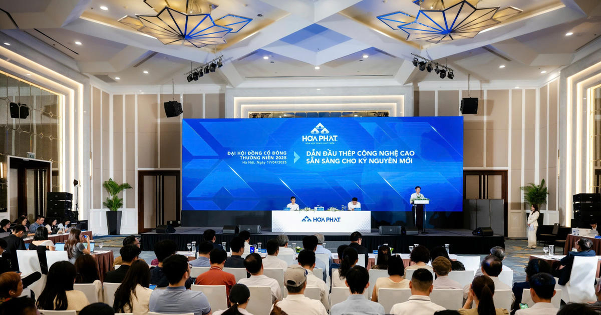 Hoà Phát (HPG) đặt mục tiêu lãi 15.000 tỷ đồng năm 2025, quý 1 báo lãi ...