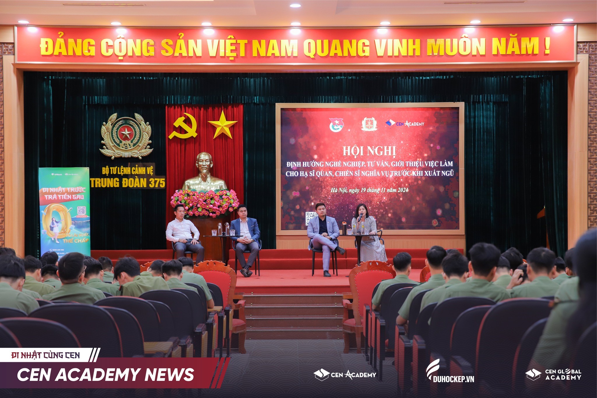 Cen Academy đồng hành định hướng nghề nghiệp cho chiến sỹ trẻ trước khi ...