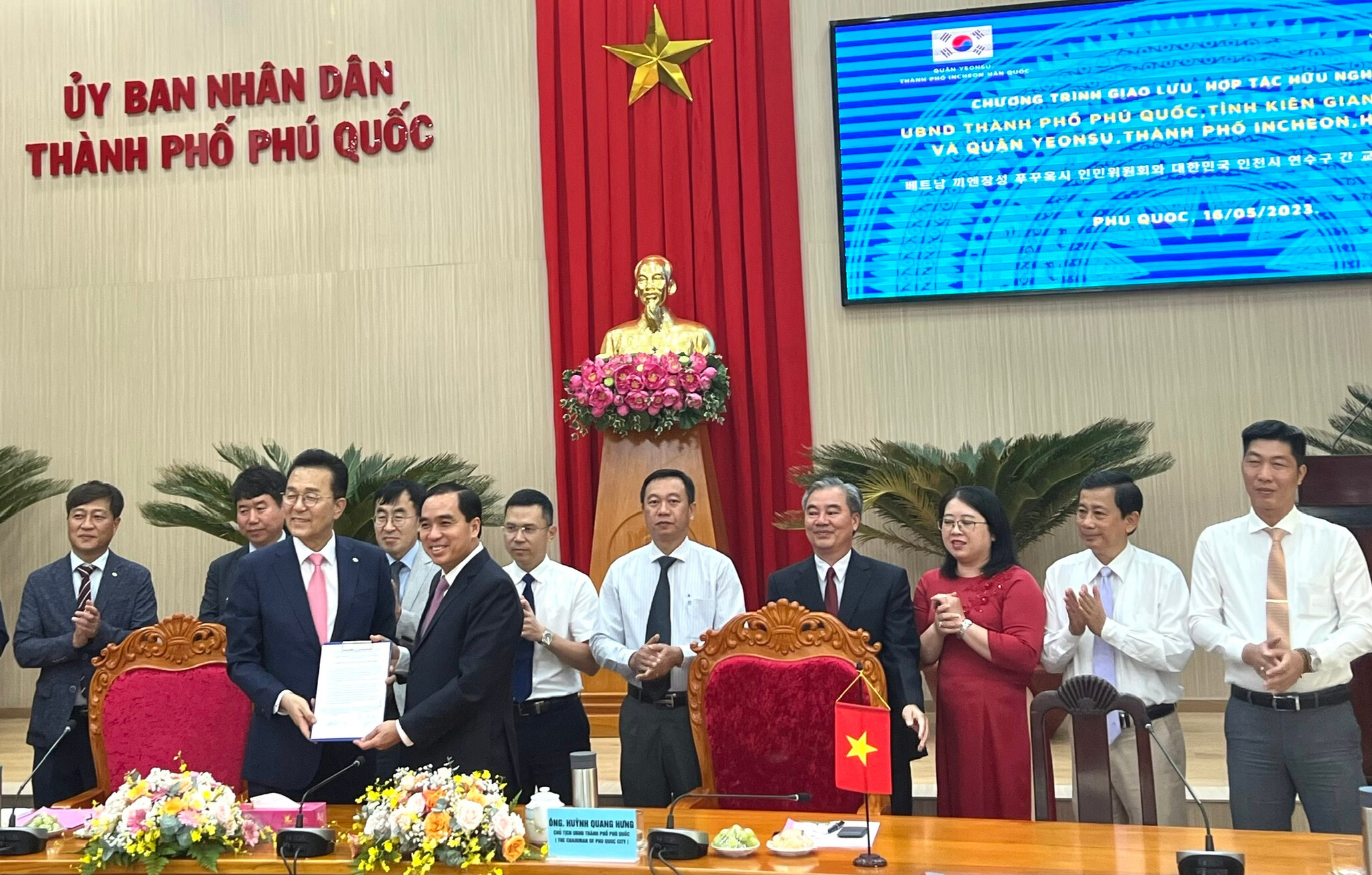 Hợp tác, giao lưu thương mại giữa TP Phú Quốc và Quận Yeonsu - Gu (Hàn ...