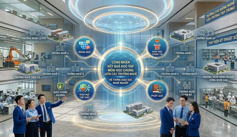 Đề xuất công nhận kết quả môn học chung giữa các trường nghề